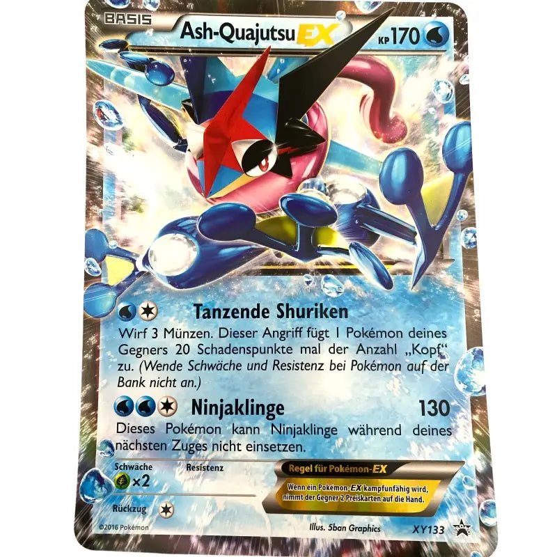 Pokemon Karte Ash-Quajutsu EX XY133 Full Art
